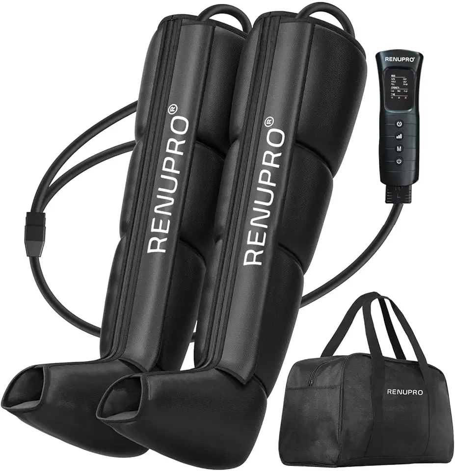 Leg Massager Recovery System, Dynamic Air Compression for Circulation ...