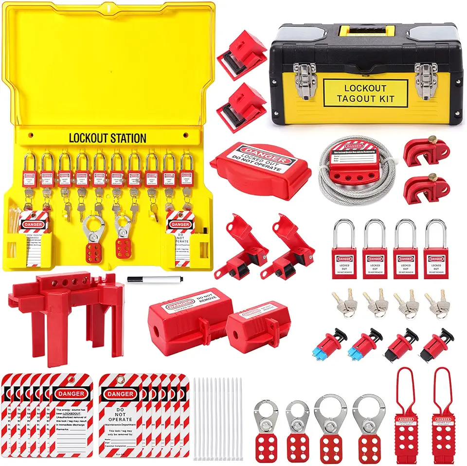 Lockout Tagout Kit Lockout Tagout Station Safety Padlocks Lockout Hasp ...