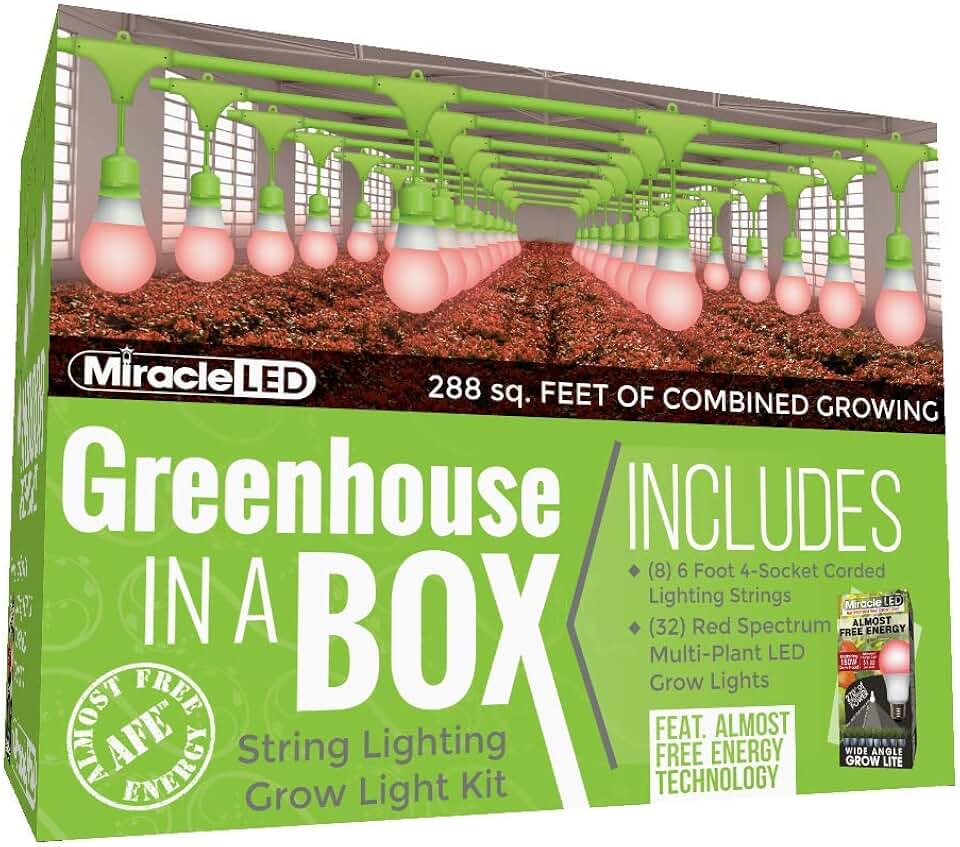 Miracle LED Almost Free Energy Greenhouse in a Box Grow Light Kit for ...