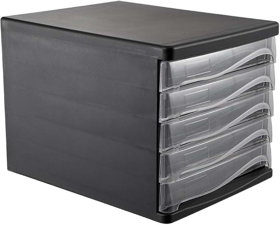 Document Organizer - Half Transparent Vertical File Cabinet 4 Drawer ...