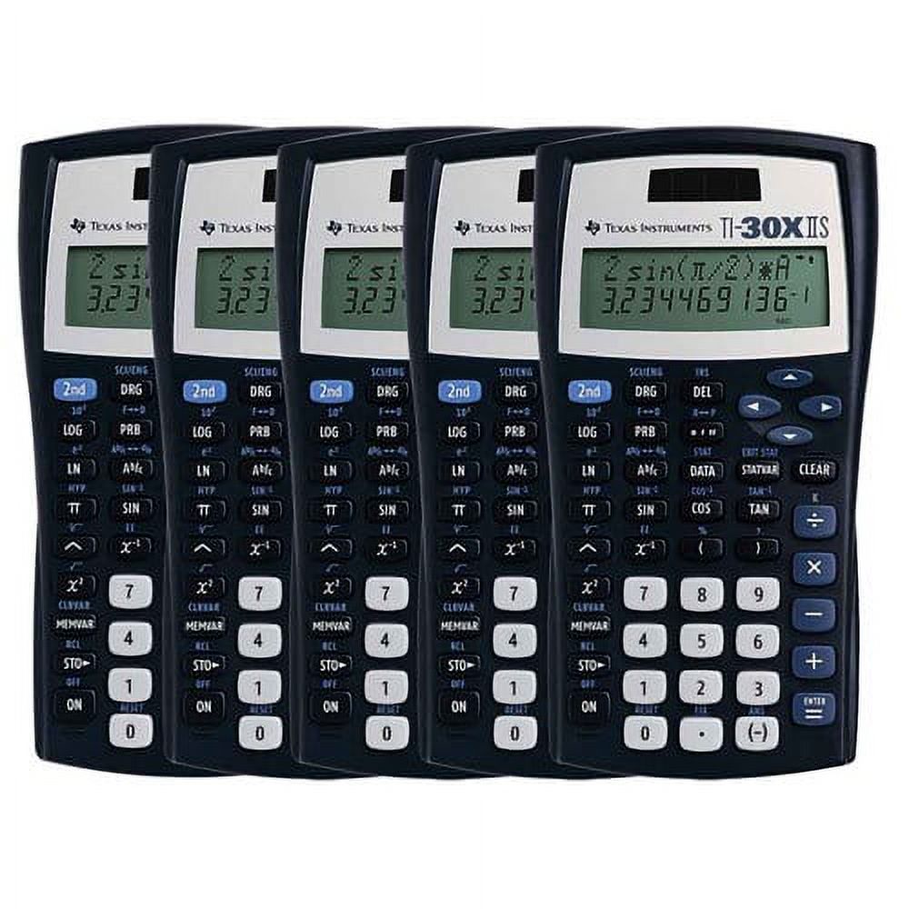 Texas Instruments TI30XIIS Scientific Calculator 30XIISBKAN (5-Pack) TI ...