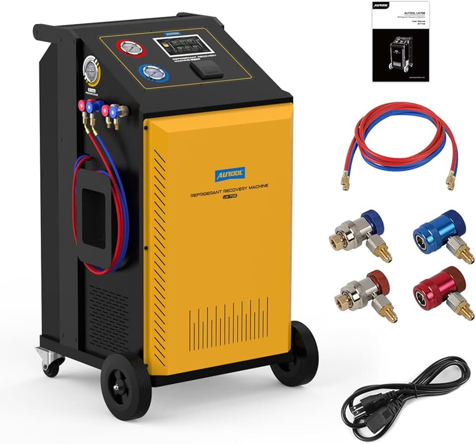 Dual Fully Automatic Refrigerant Recovery Machine,3/8 HP AC 110V 60Hz ...