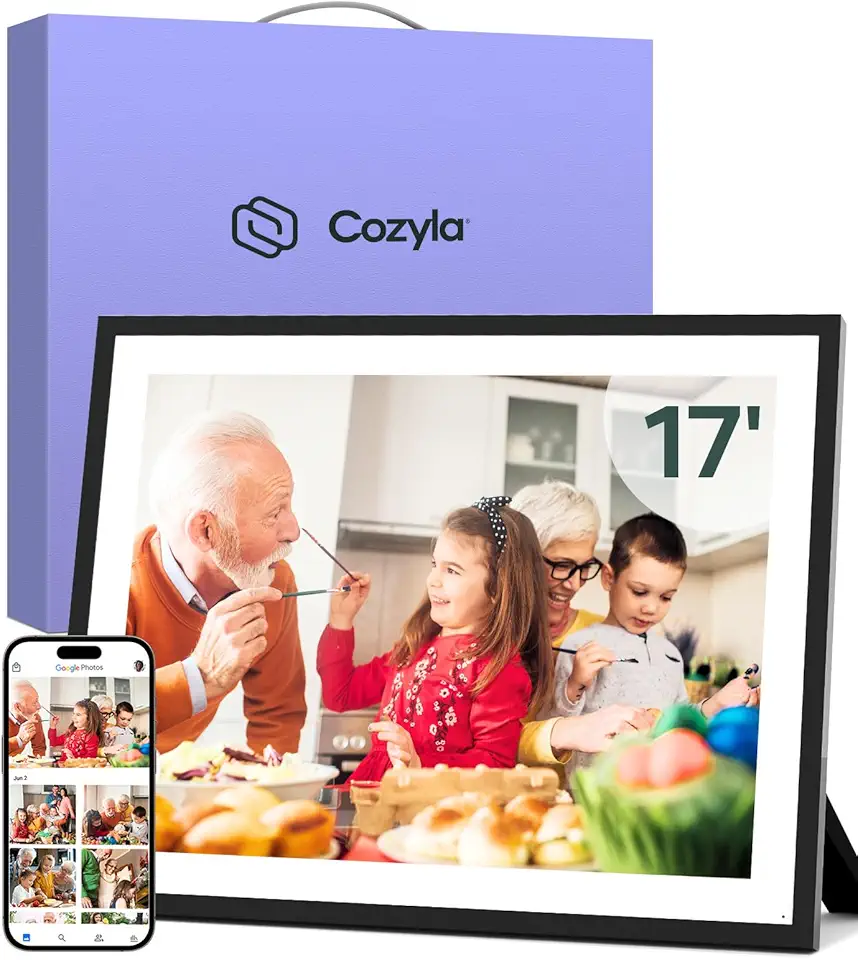 Cozyla Canvas Digital Picture Frame Large 17 Inch Free Unlimited ...