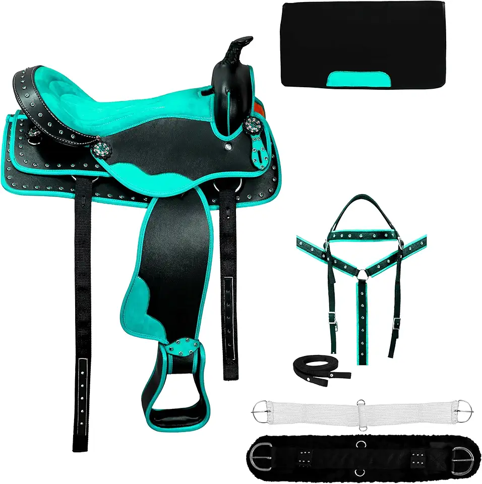 Series Synthetic Western Barrel Racing Equestrian Trail Tack Horse ...