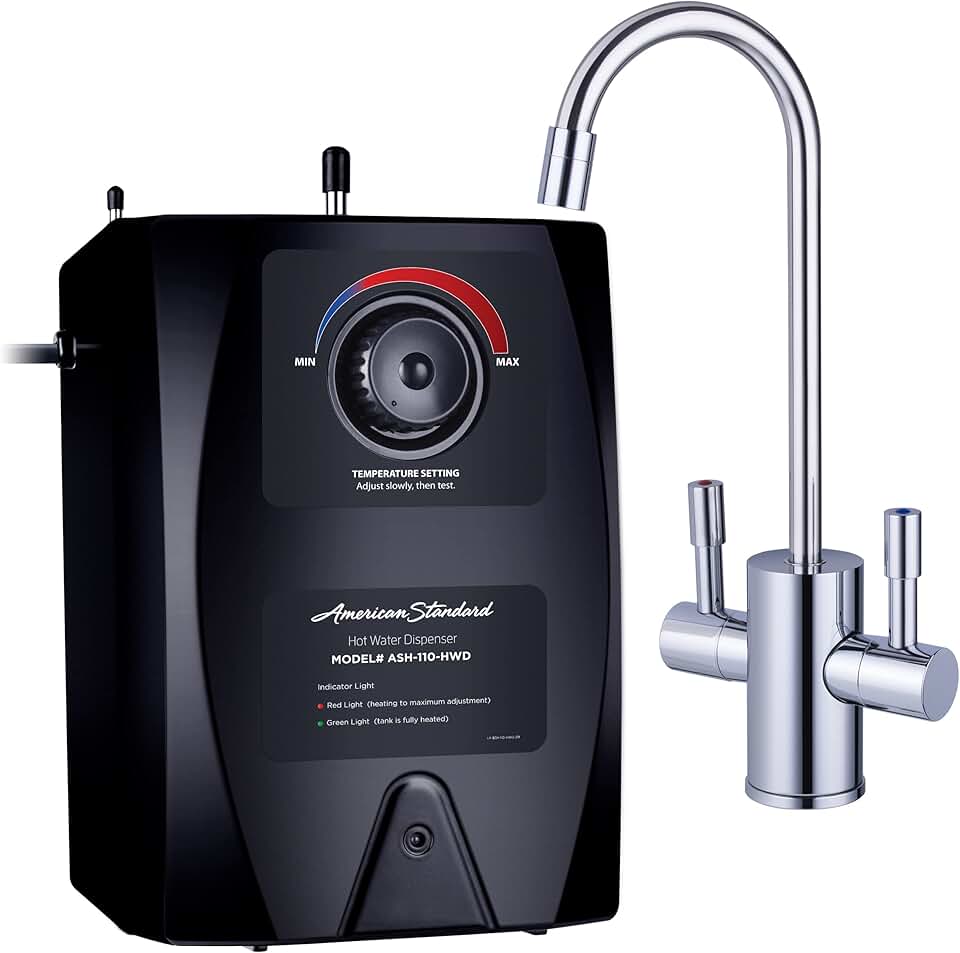 American Standard ASH-110 Hot Water Dispenser, Includes Polished Chrome ...