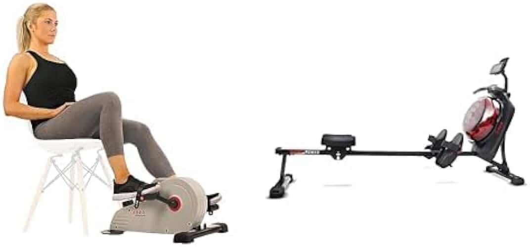 Sunny Health & Fitness Under Desk Bike Pedal Exerciser, Desk Elliptical ...