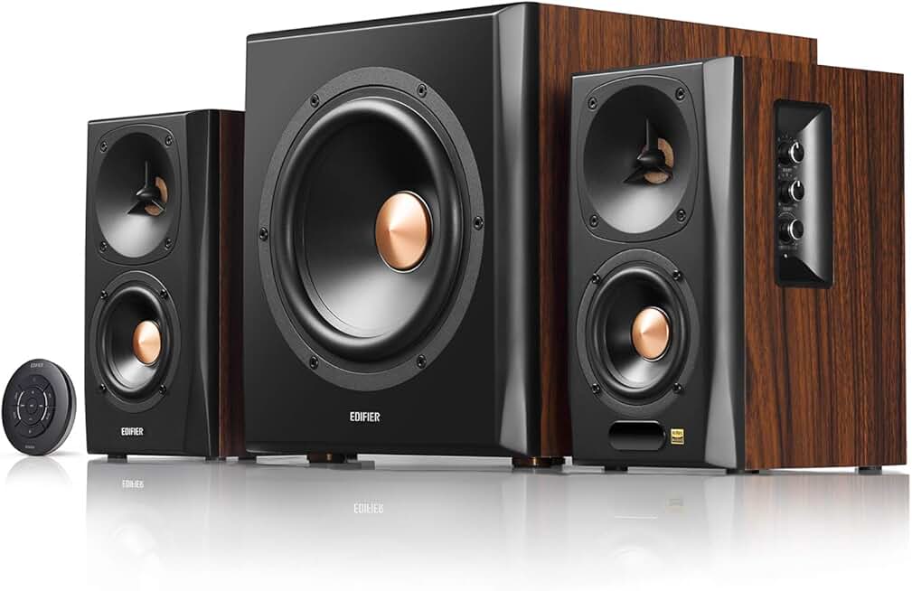 Edifier S360DB Bookshelf Speaker and Subwoofer 2.1 Speaker System ...