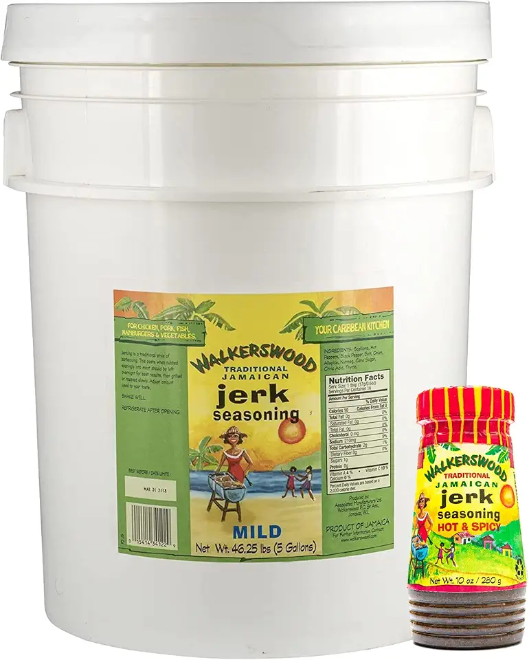 Walkerswood Traditional Jamaican Jerk Seasoning, Mild, 50 lb. and ...