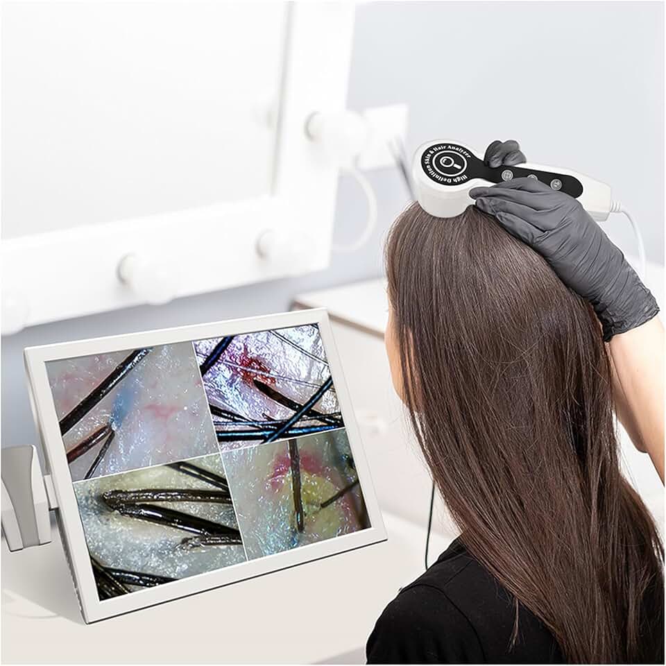 Skin Diagnosis Hair Analyzer, 15 Inch Scalp Hair Follicle Skin Hair ...