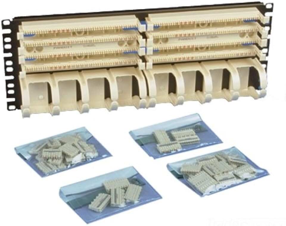 Panduit P110B1004R4WJY Rack Mount Panel Kit with Jumper Troughs ...