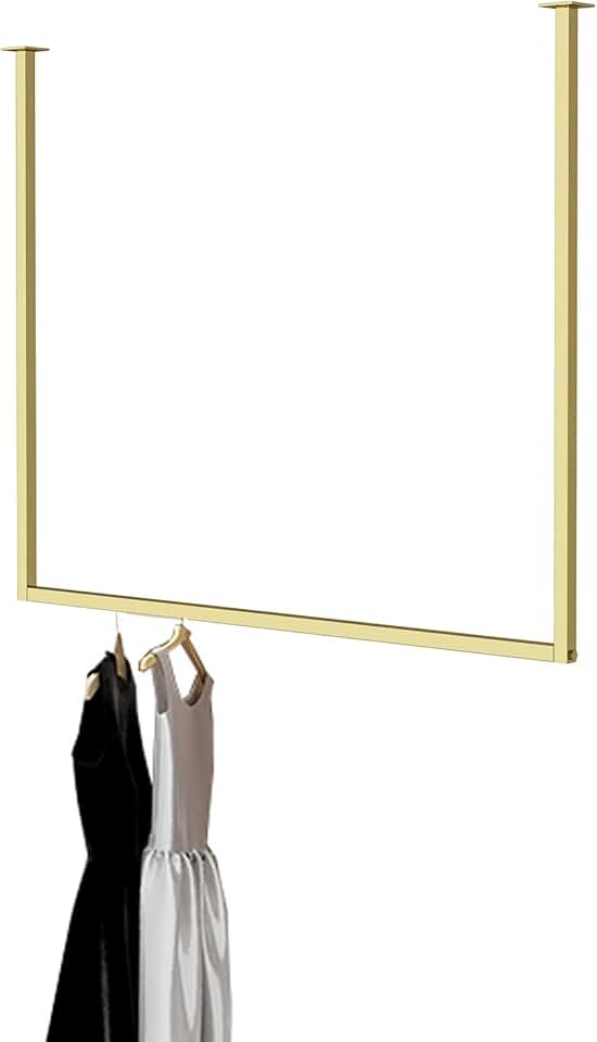 ZYFA Clothing Rack Wall Mounted Display Clothes Store Garment Rack ...