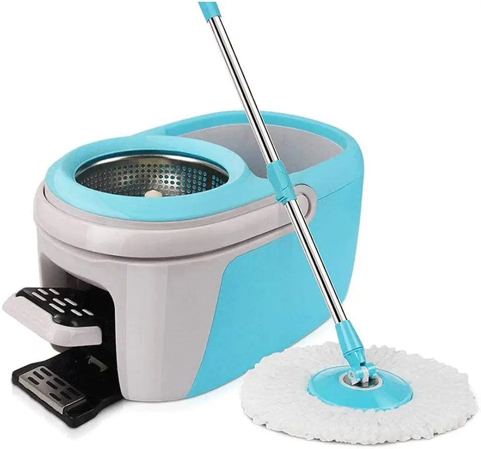 Microfiber Spin Mop and Bucket Floor Cleaning System, for Home Kitchen ...