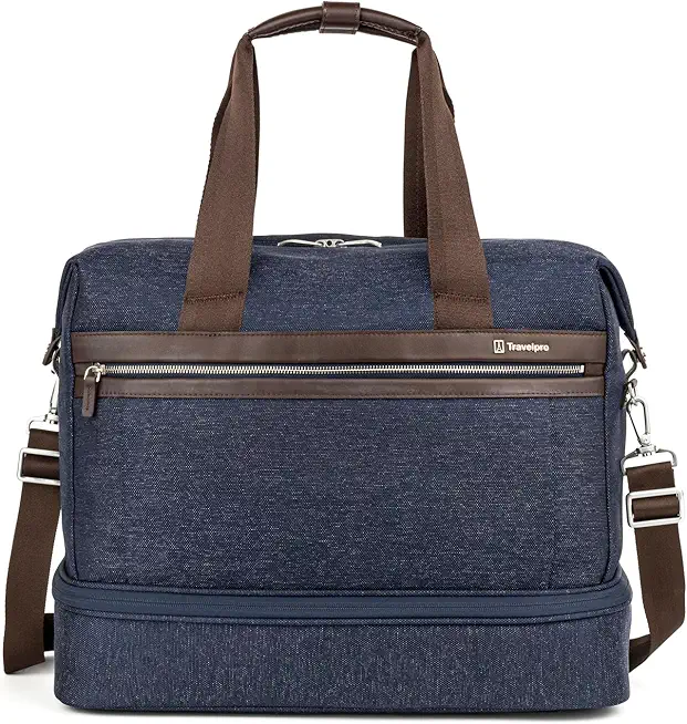 Travelpro Platinum Elite Carry on Soft Travel Drop-Bottom Weekender Bag ...