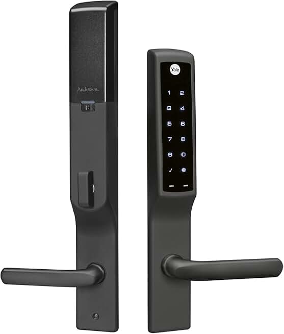 Yale Assure Lock for Andersen® Patio Doors, Black Keypad Door Lock with ...