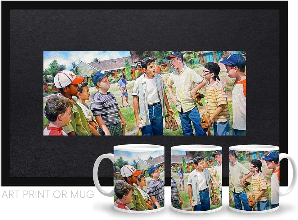 Sandlot Baseball Field Scene Fine Art Print or Coffee Mug, Sports Movie ...
