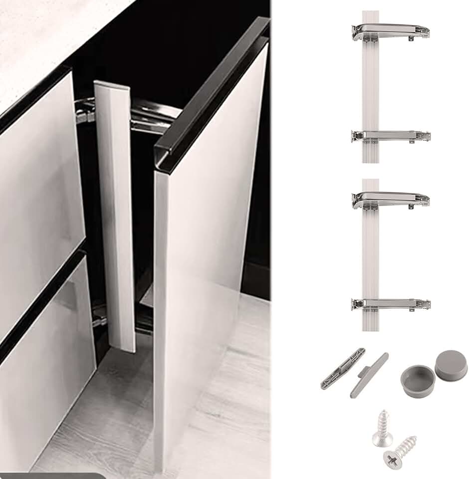 2pcs Lateral Opening Door Hinge Set 180° Parallel Opening Cabinet ...