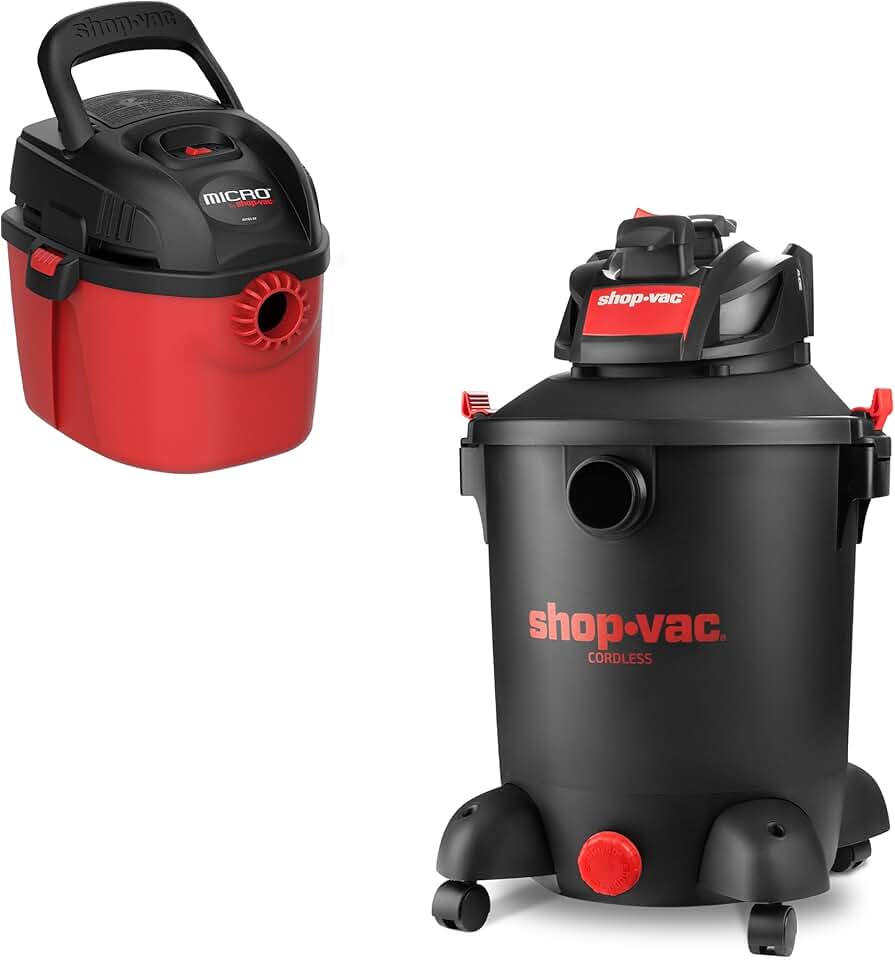 Shop-Vac Wet/Dry Vac Portable Compact Micro Vacuum and 10 Gallon Wet ...
