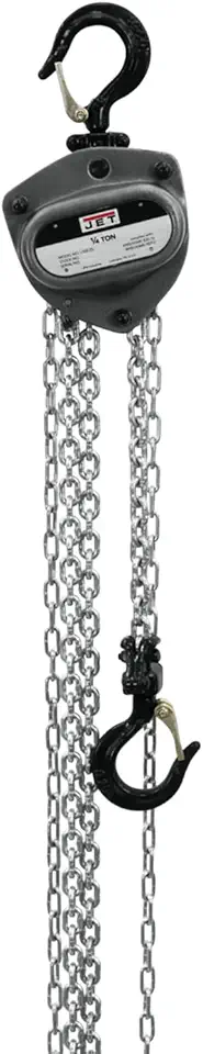 JET 1/4-Ton Hand Chain Hoist, 10' Lift, Overload Protection (L-100 ...