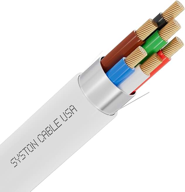 SYSTON 18/6 Fire Security Burglar Station Sound Alarm Control Cable ...