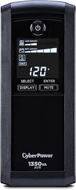 CyberPower CP1350AVRLCD Intelligent LCD UPS System, DISCONTINUED * SEE ...