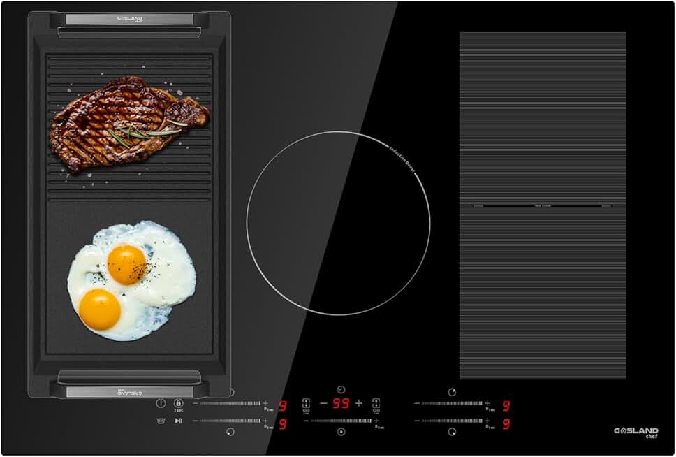 GASLAND Chef 30 Inch Induction Cooktop 5 Burners with Griddle ...