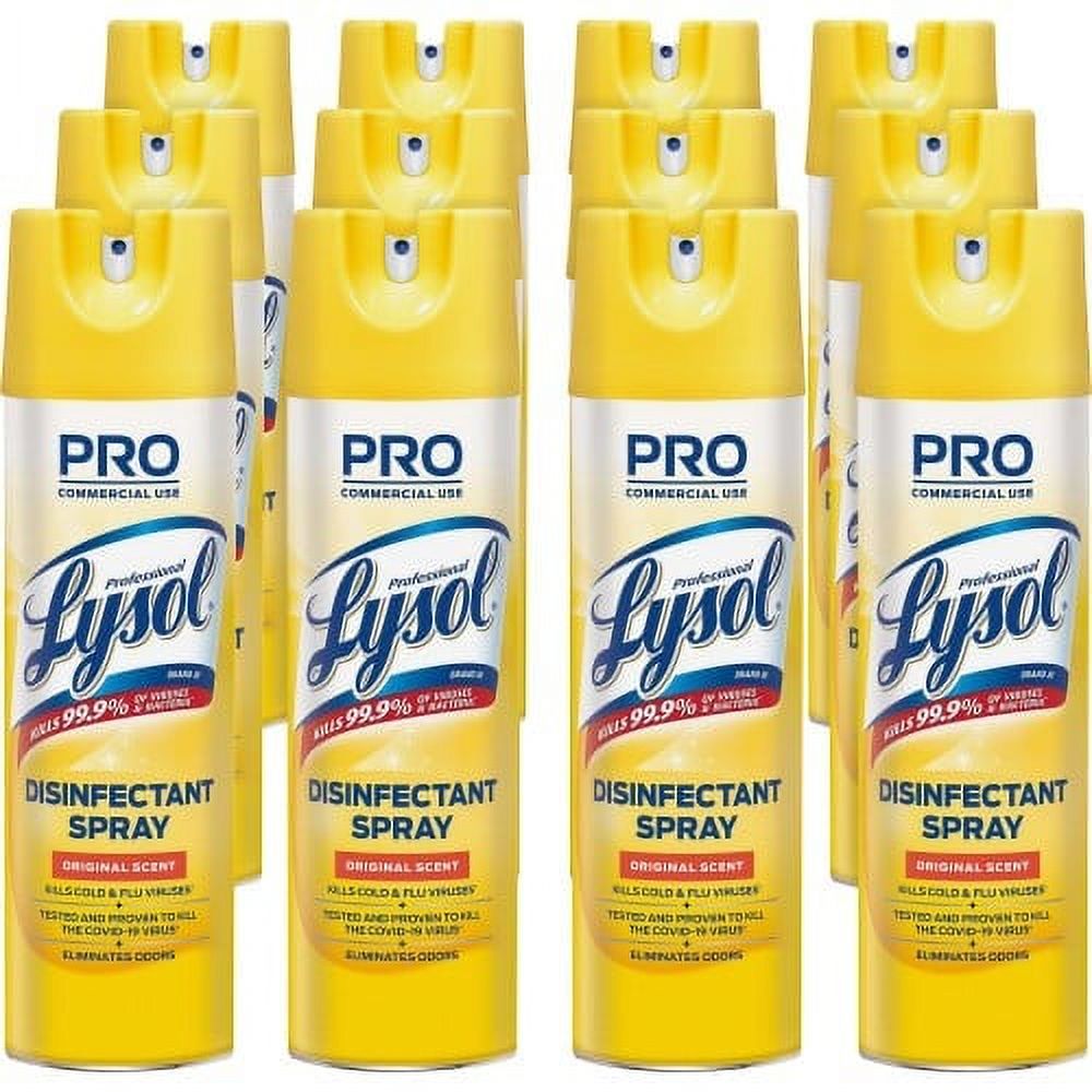 Professional LYSOL Brand 36241-04650 19 oz. Aerosol Spray Disinfectant ...