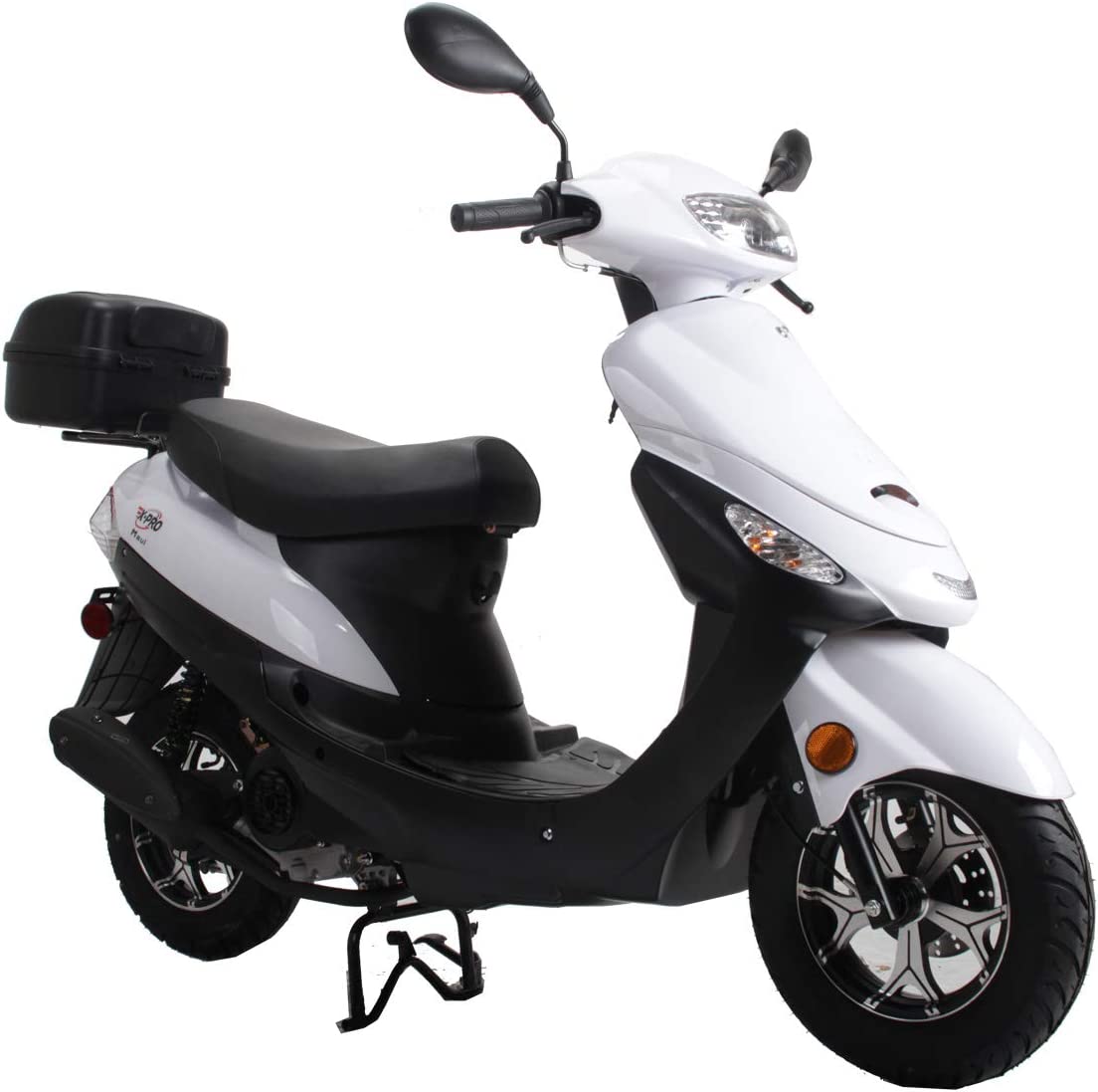 X-Pro Brand New 50cc Gas Moped Scooter, 10" Aluminum Wheels Electric ...