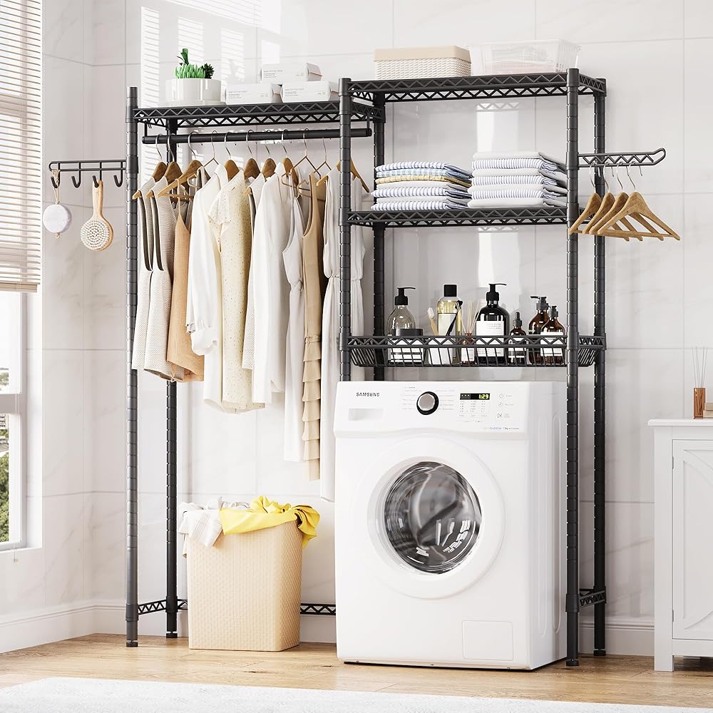 Over The Washer and Dryer Storage Shelf- Laundry Room Organization ...