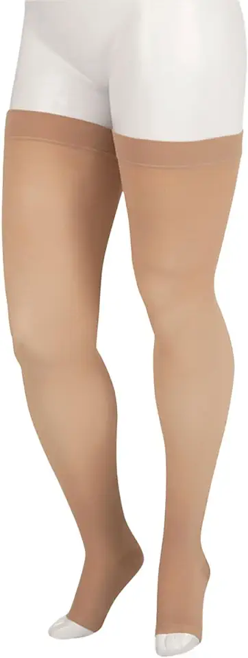 Juzo Soft 2002 Thigh-High 30-40mmhg Compression Open Toe Stocking ...