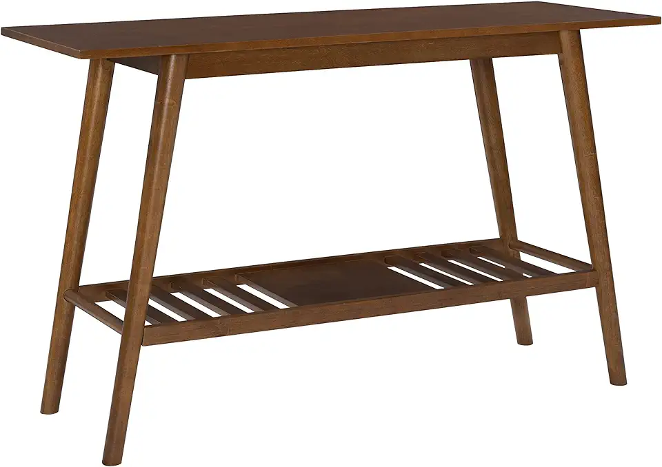 Linon Melissa Mid-Century Walnut Console Table, Medium - Arizona Outlet