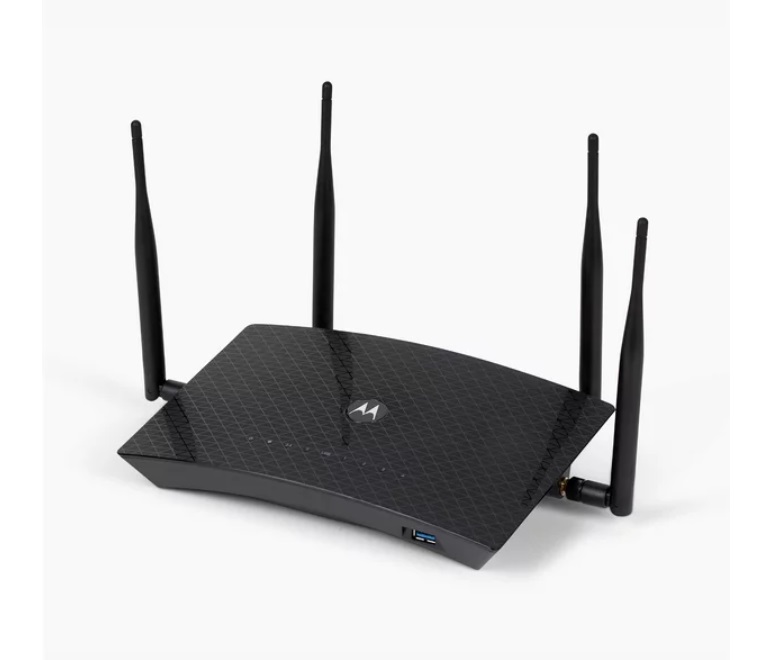 Refurbished Motorola AC2600 Dual-Band WiFi Gigabit Router - Black ...