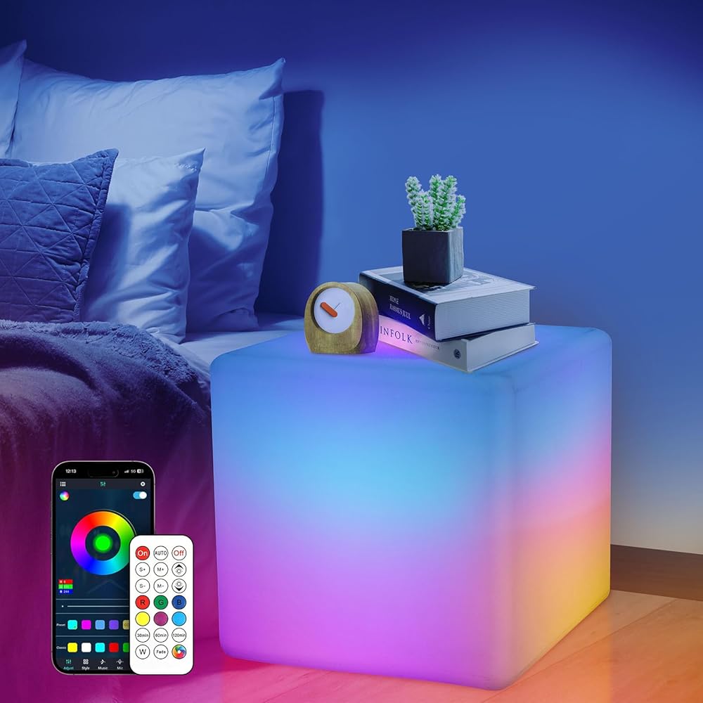 LOFTEK Smart Cube Lights Floor Lamp - RGBW+IC 16 Million Colors ...