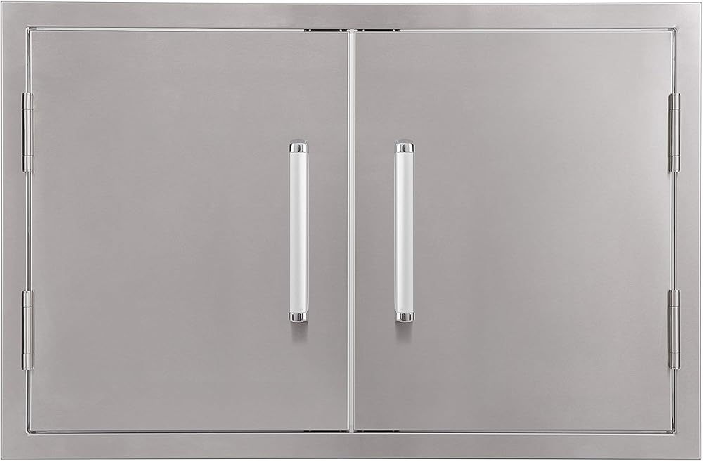 WHISTLER Outdoor Kitchen Double Access Door,33x22 Inch,304 Stainless ...