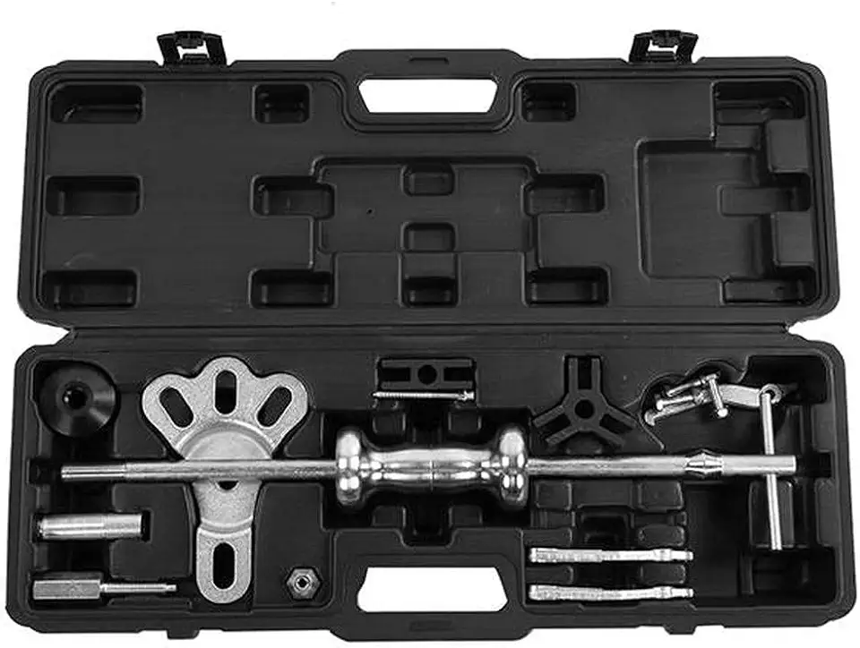 17 Pcs Universal Pulling Slide Hammer Dent Pulling Tool Car Maintenance Repairing Tool,Tool Kit ...