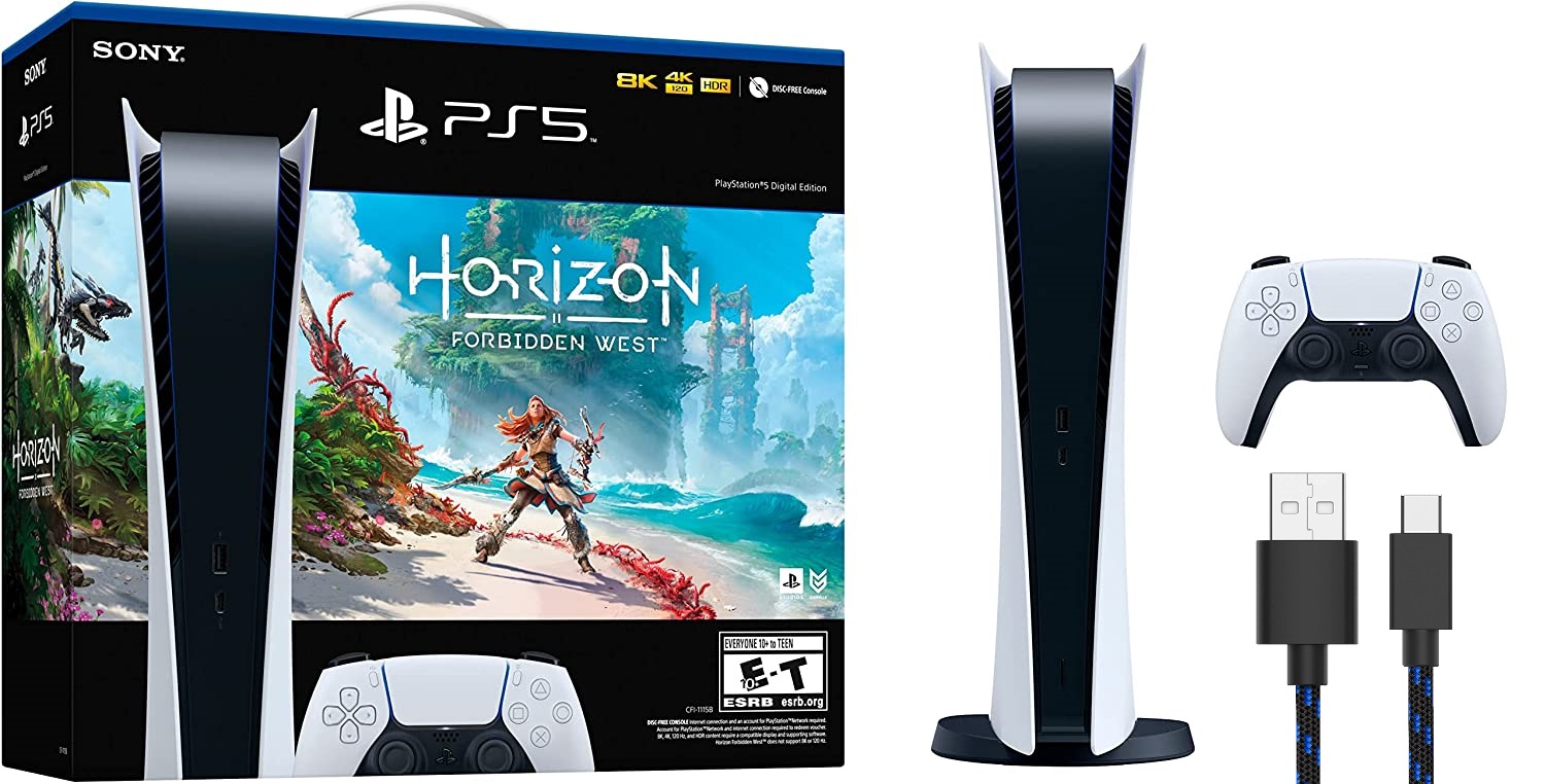 PS5 Console Digital - Horizon Forbidden West Bundle - Sony PlayStation ...