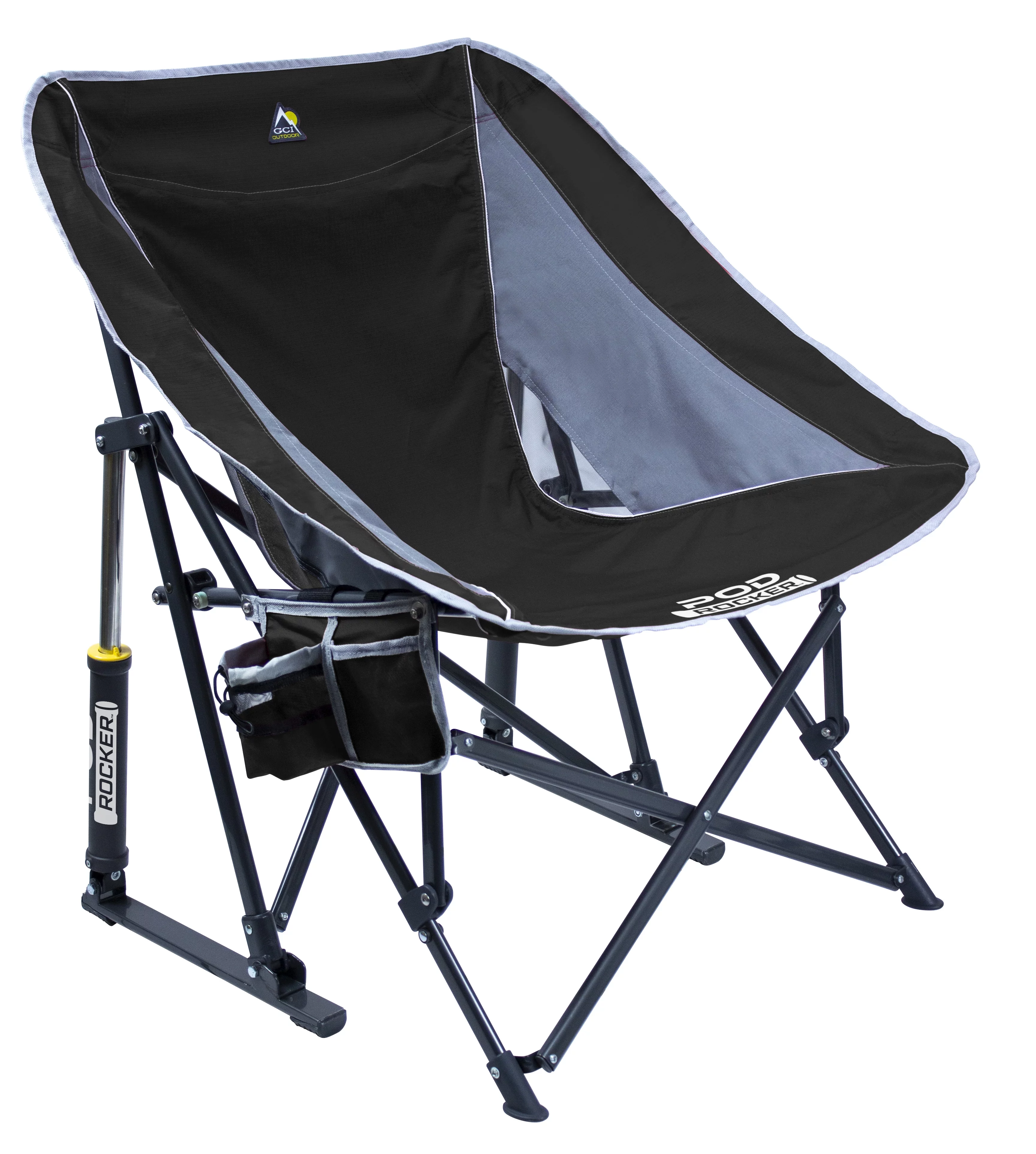 GCI Outdoor Pod Rocker Portable Folding Camping Chair, Black - Arizona ...
