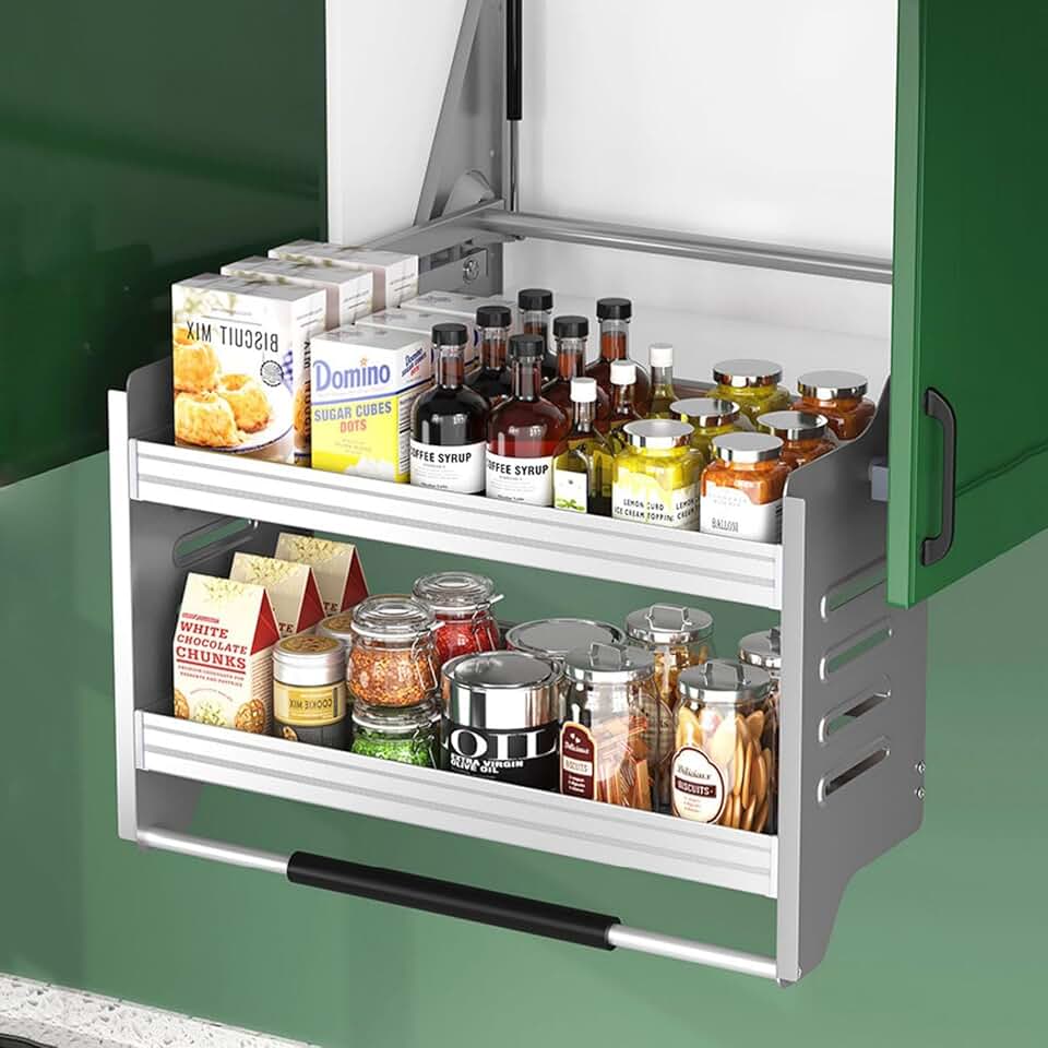 Deep Sliding Under Shelf for Spice Organizer Storage, Heavy-Duty ...