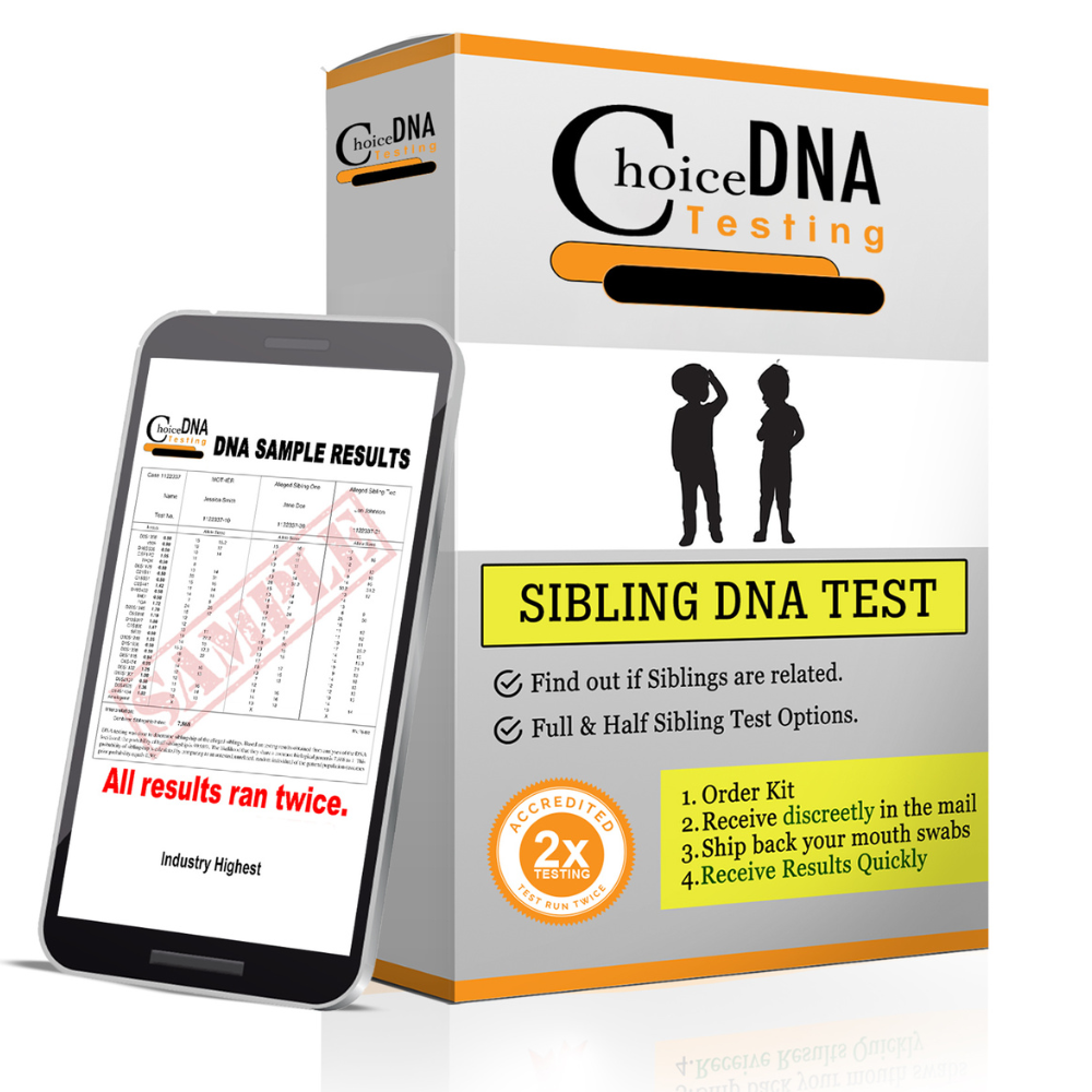 Sale Price - Choice DNA Lab Express Full or Half Sibling Home Test Kit ...