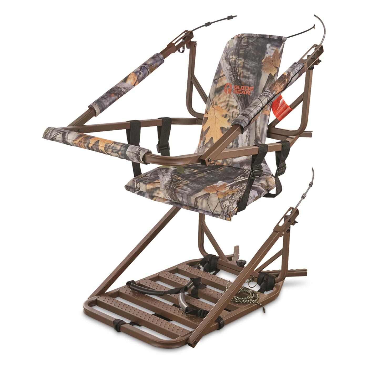 Guide Gear Deluxe XL Climber Tree Stand Chair for Hunting Cushion Seat ...