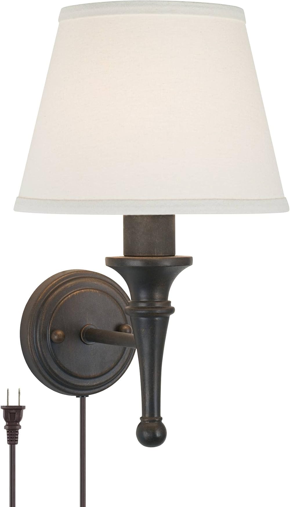 Regency Hill Braidy Rustic Wall Light Sconce with USB Charging Port ...