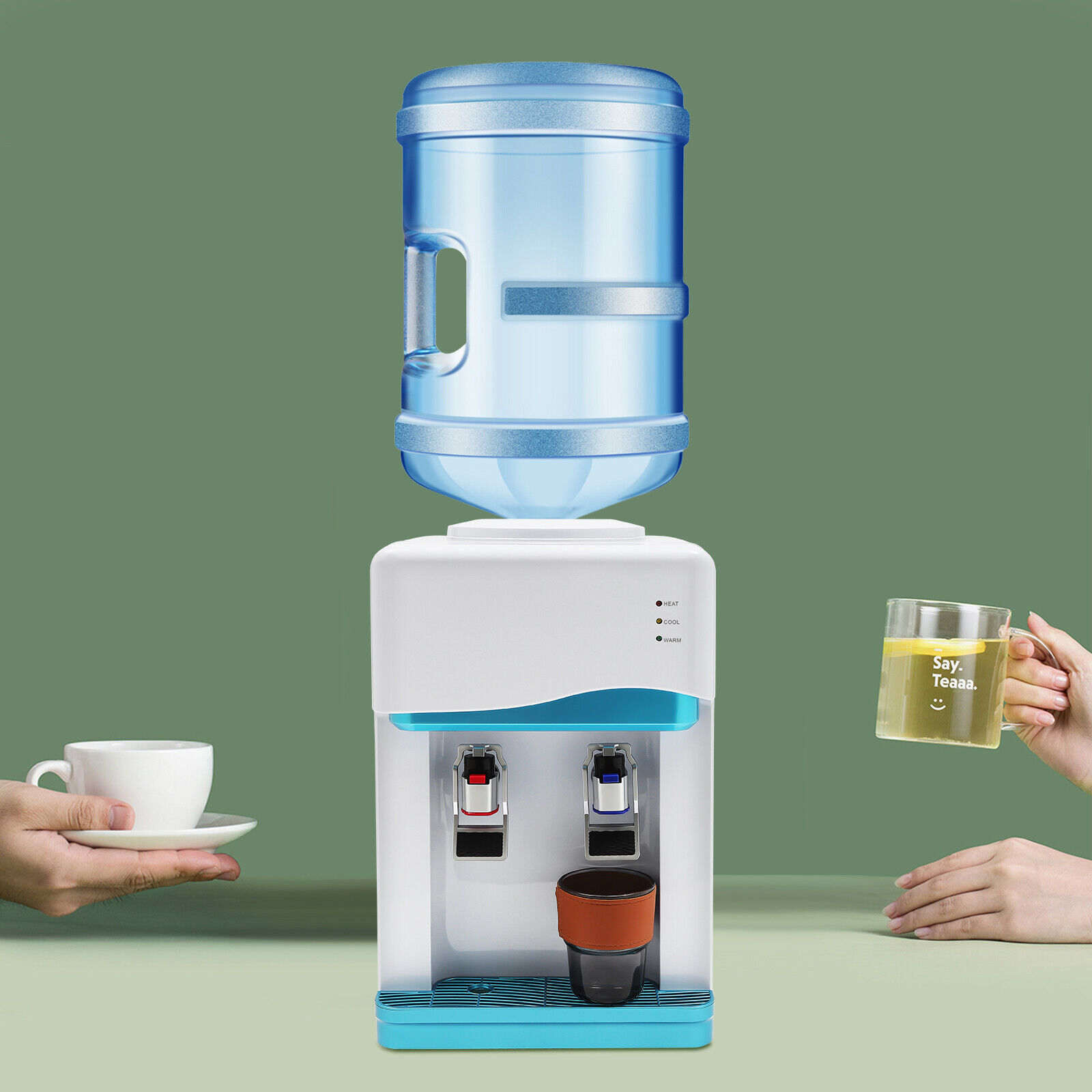 Top Loading Water Dispenser Hot & Cold Water Temperature Child Safety ...