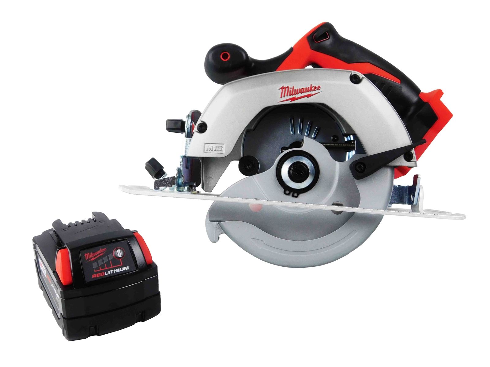 Milwaukee M18 6-1/2" 18V Cordless Circular Saw 2630-20 with 3Ah Battery ...