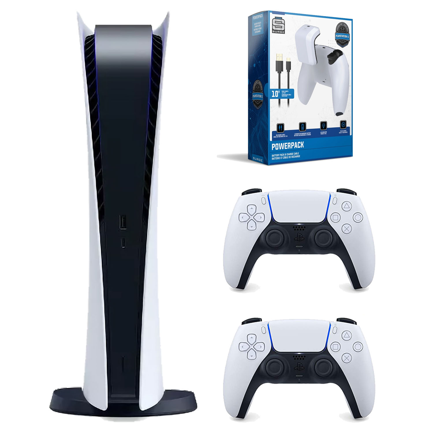 Sony Playstation 5 Digital Edition Console (Japan Import) with Extra ...