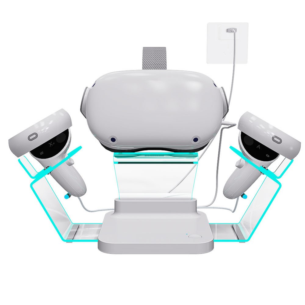 VR Stand with LED Light for Oculus Quest 2, Display Holder for Headest ...