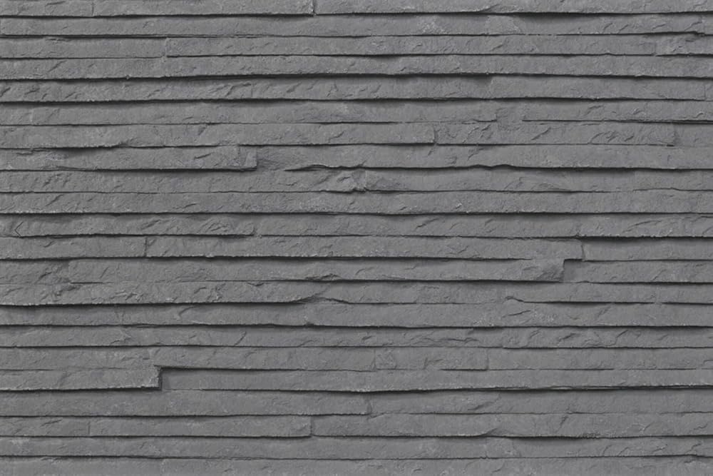 14 Black Faux Quartz Stacked Stone Wall Cladding, 3D Small Brick Tiles ...