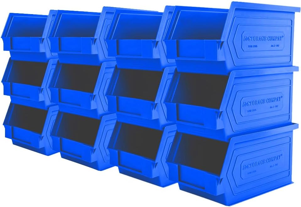 Plastic Storage Bins, Hanging, Stackable, Storage Organizer Bin for ...