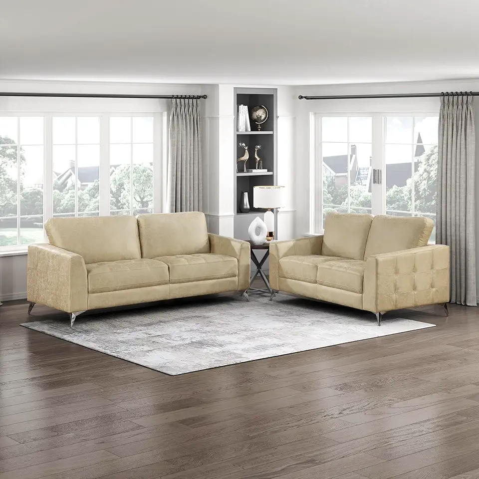 Lexicon Modern Living Room Furniture Set, Couches for Living Room, 2 ...