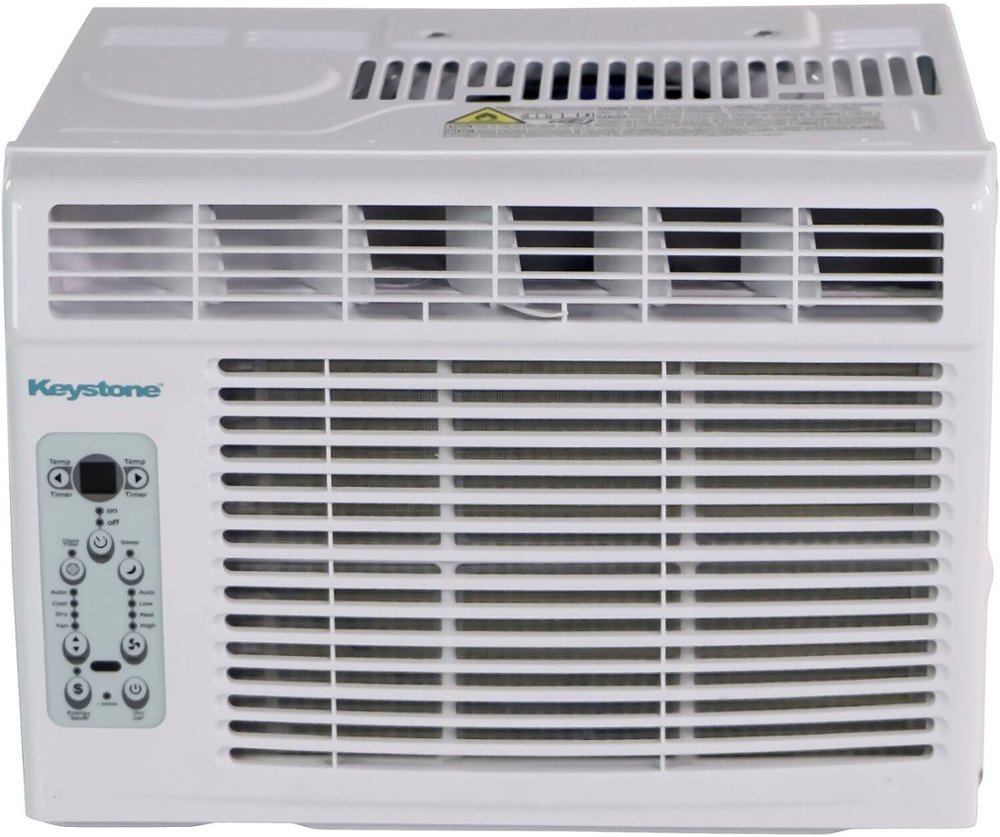 Keystone - 150 Sq. Ft. 5,000 BTU Window Air Conditioner - White ...