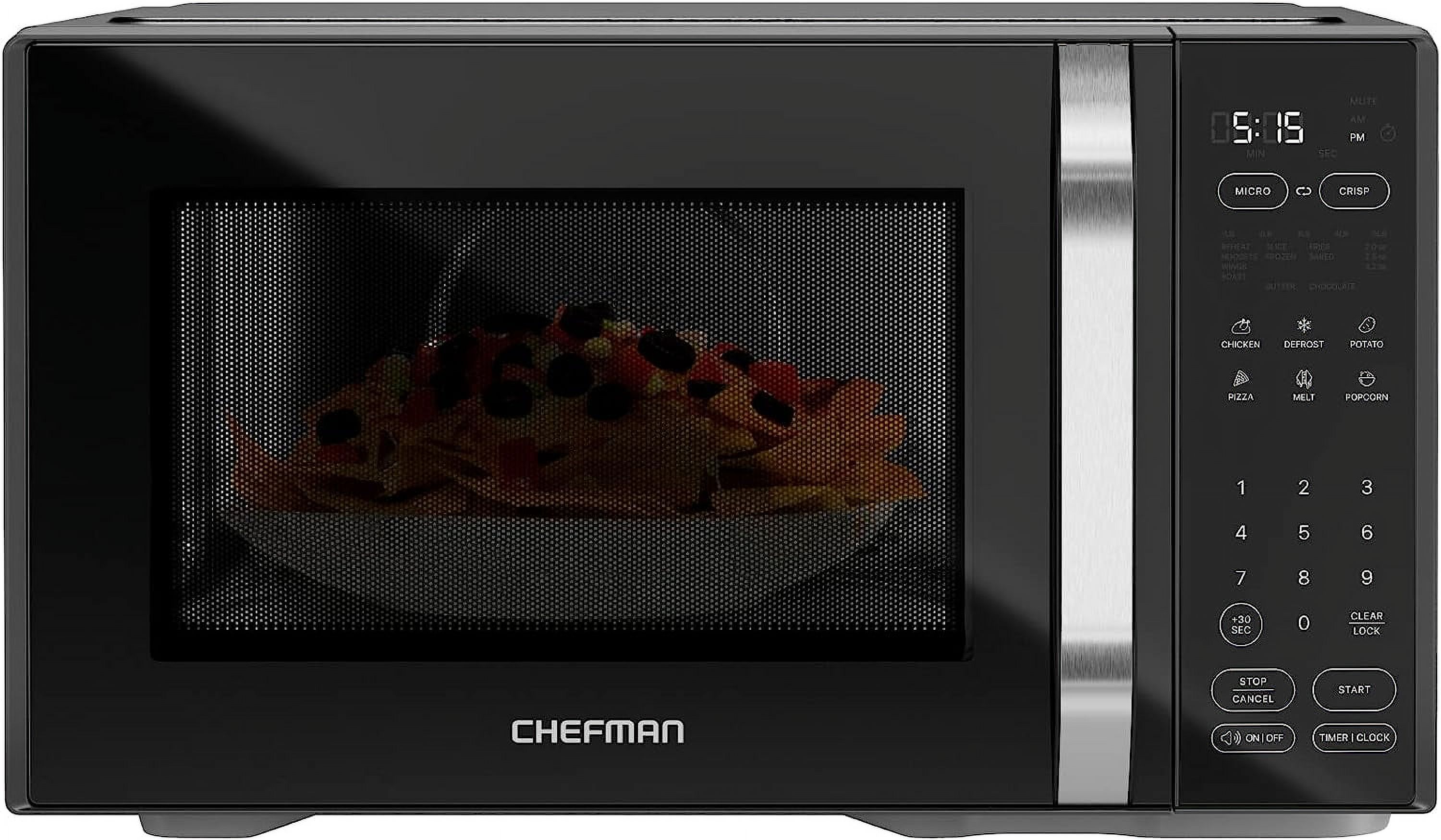 Chefman Microcrisp 1.1 cu. ft. Countertop Microwave Oven + Crisper ...