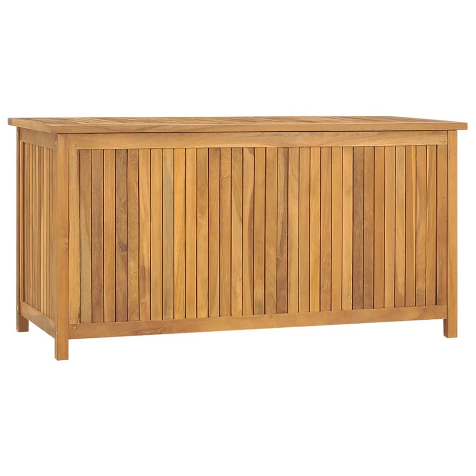 Gecheer Teak Wood Garden Storage Box Outdoor Furniture Organizer for ...